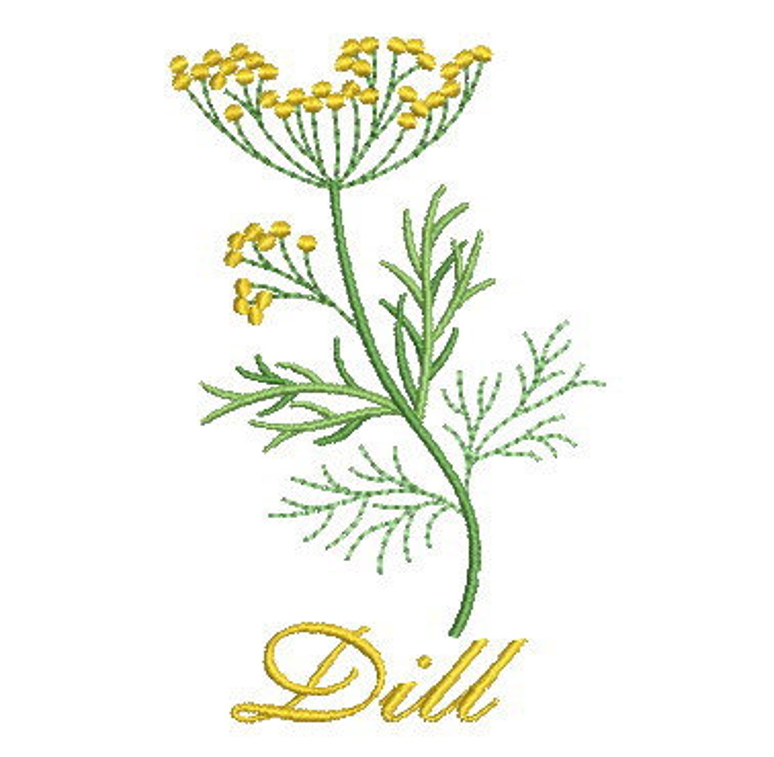 Kitchen Herbs Machine Embroidery Designs Instant Download 4x4 - Etsy ...