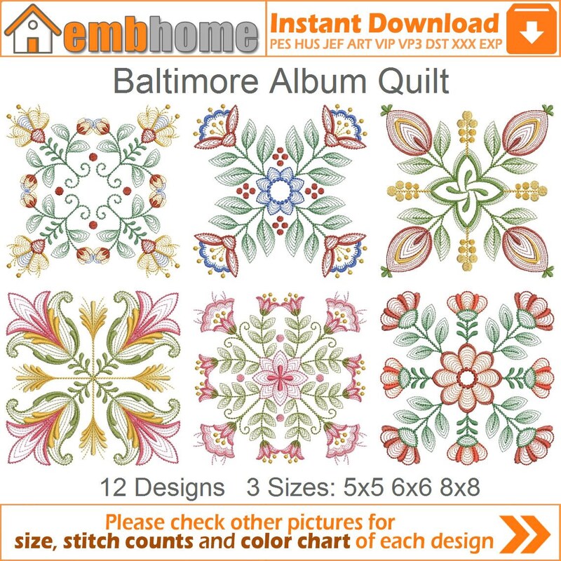 Baltimore Embroidery - Etsy