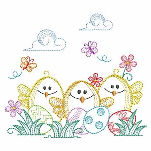 Vintage Easter Machine Embroidery Designs Pack Instant Download 4x4 5x5 ...