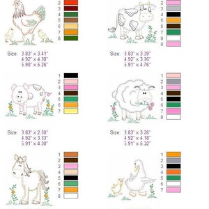 Vintage Farm Life Machine Embroidery Designs Instant Download - Etsy