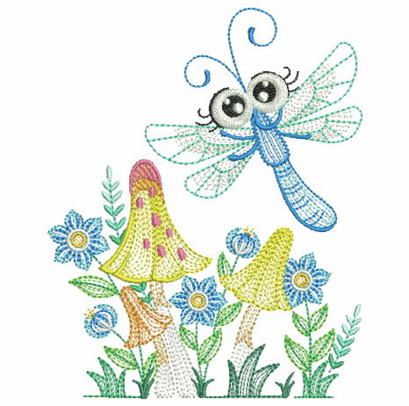 Wide Eyed Cuties Machine Embroidery Designs Pack Instant - Etsy