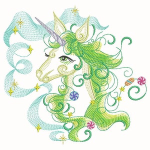 Magical Unicorn Machine Embroidery Designs Pack Instant Download 5x5 ...