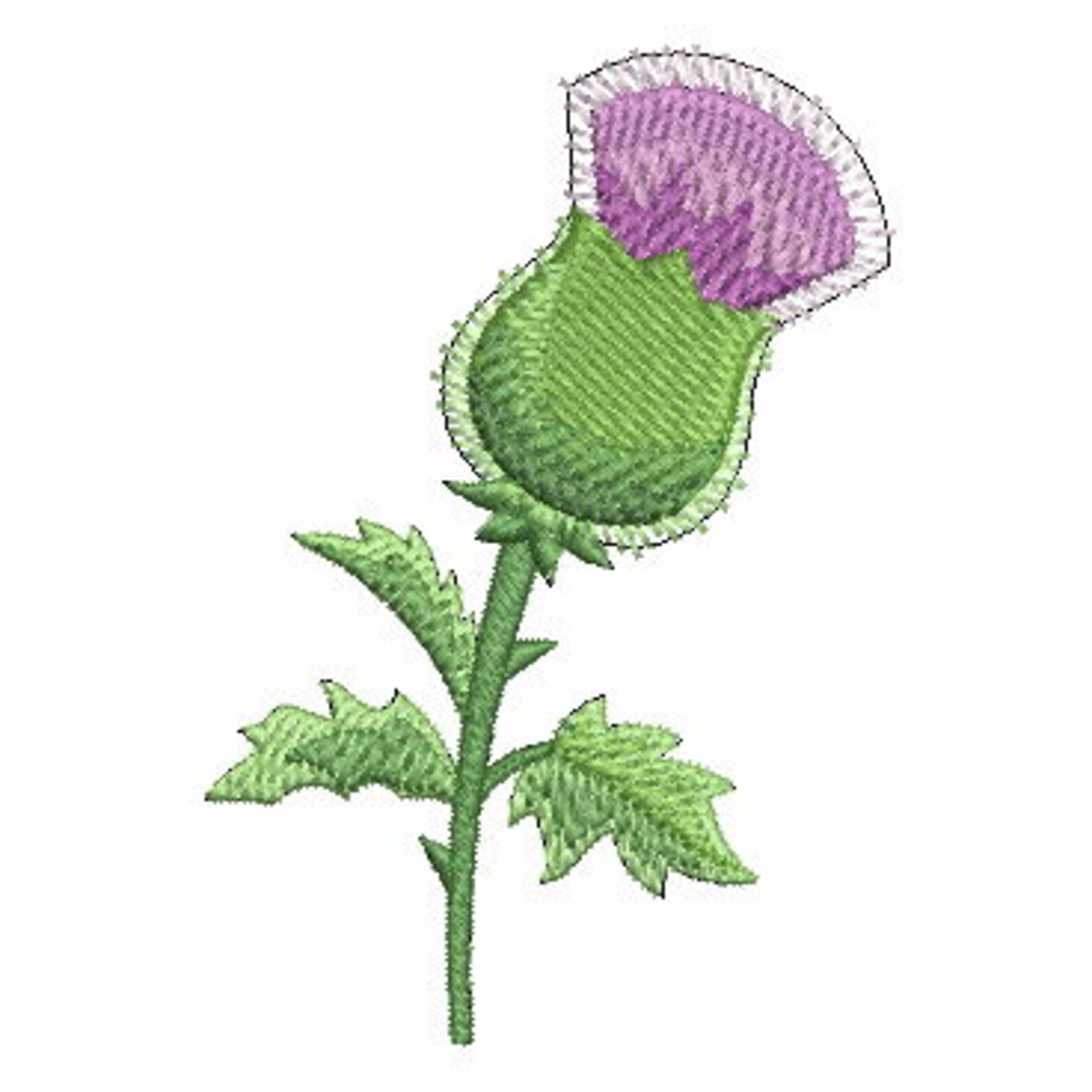Blooming Thistle Floral Flowers Seasons Machine Embroidery - Etsy