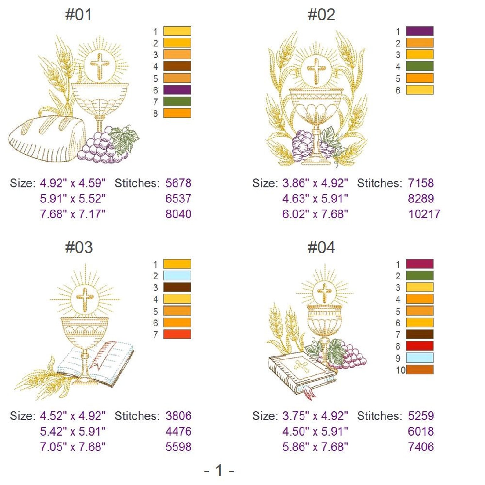 Vintage Holy Communion Pack Machine Embroidery Designs Instant - Etsy