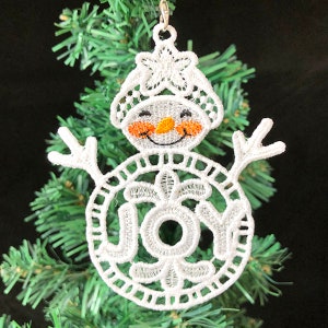 FSL Snowmen Free Standing Lace Ornaments Machine Embroidery Designs ...