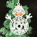 FSL Snowmen Free Standing Lace Ornaments Machine Embroidery - Etsy
