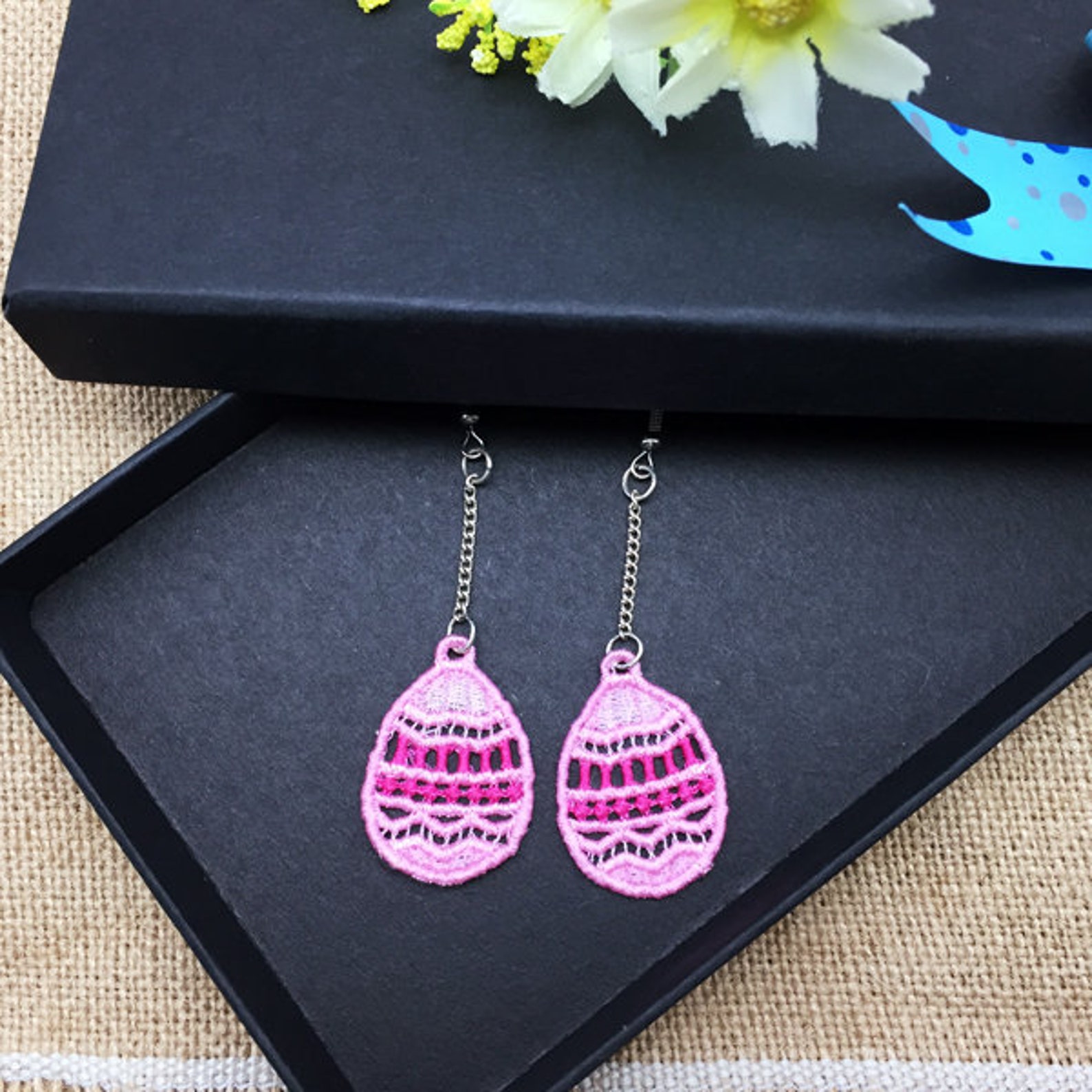 FSL Easter Earrings Free Standing Lace Machine Embroidery Designs ...