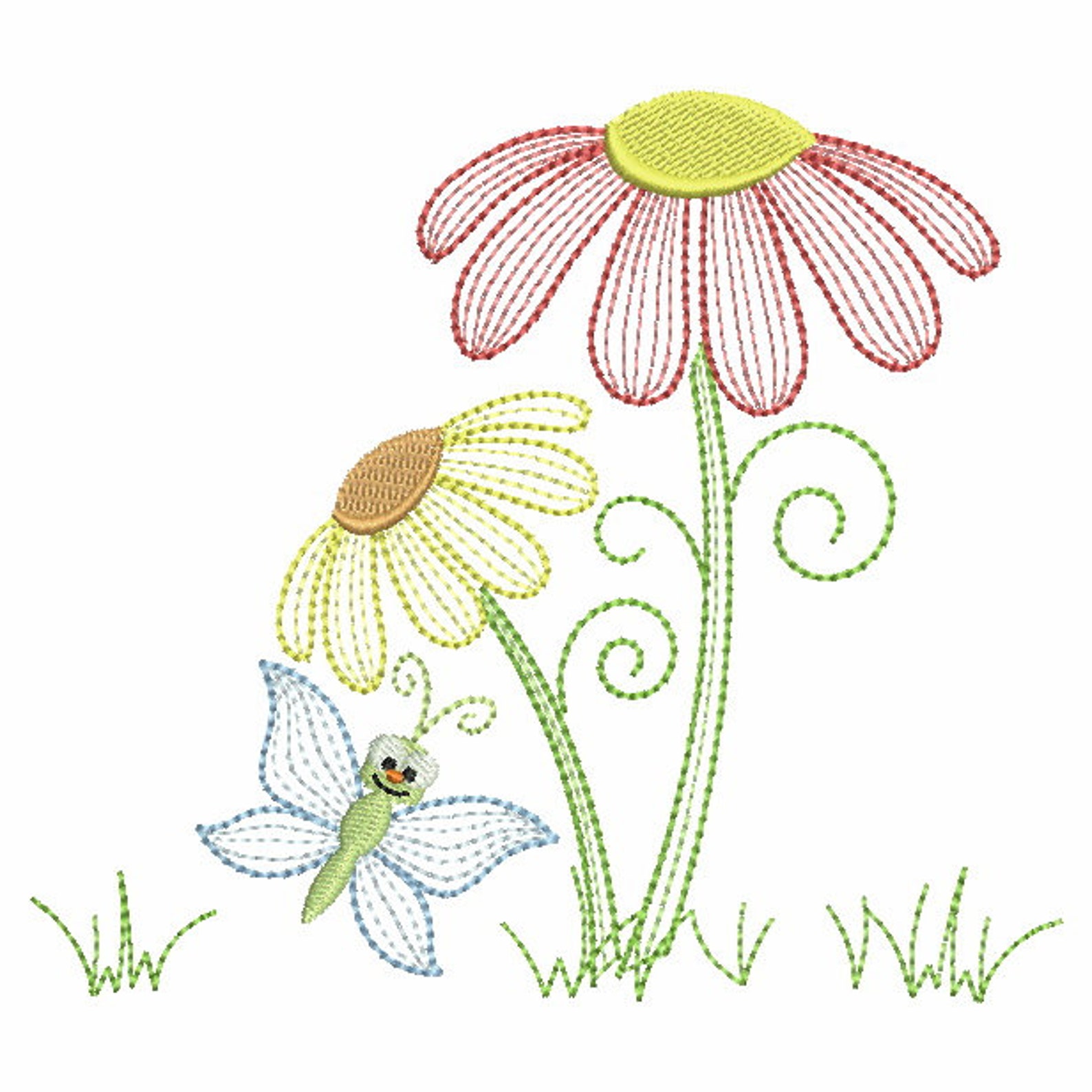 Spring Bugs Machine Embroidery Designs Instant Download 4x4 5x5 6x6 ...
