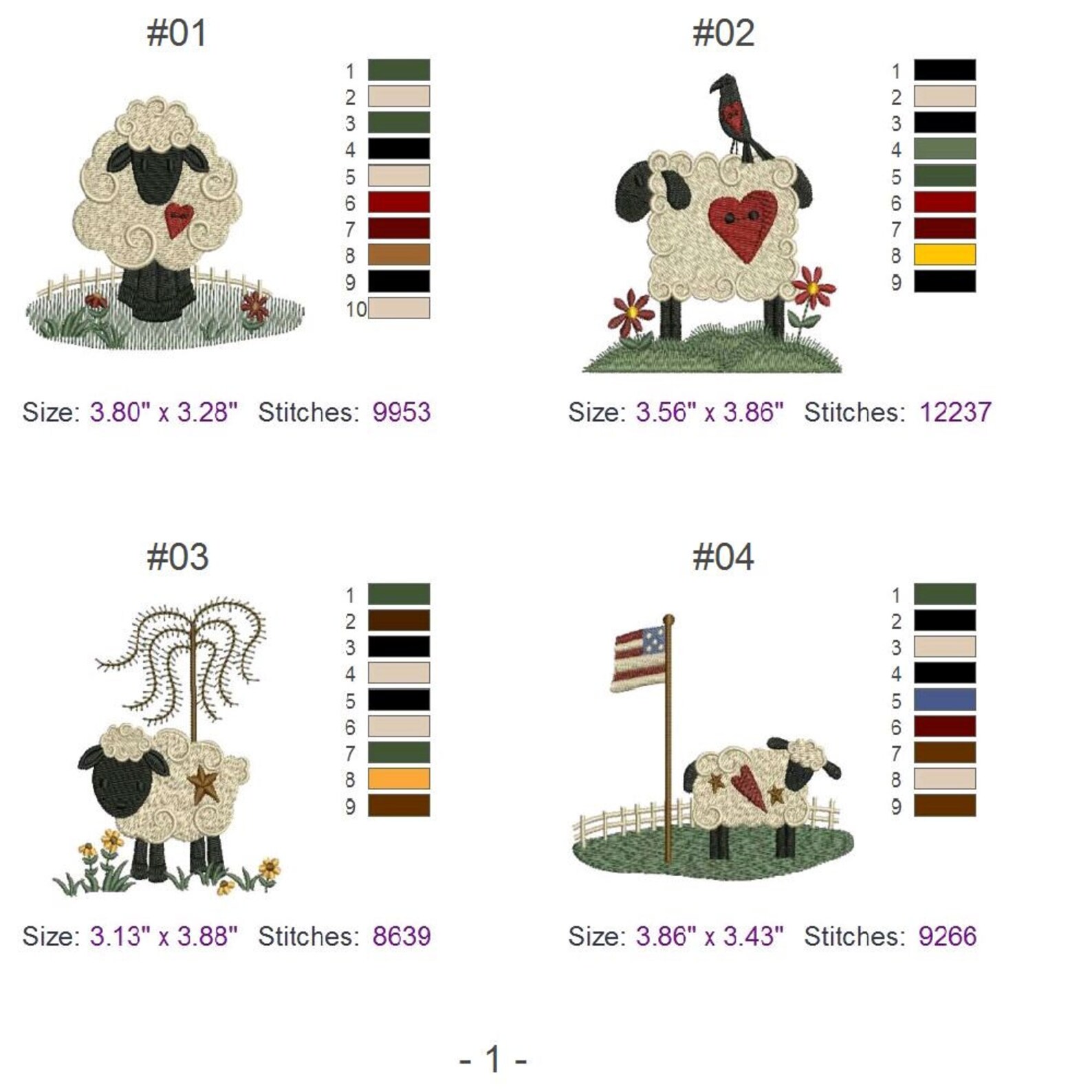 Country Sheep Machine Embroidery Designs Instant Download 4x4 - Etsy