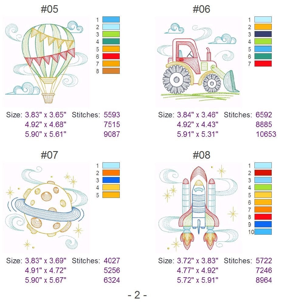 Vintage Boys Toys Machine Embroidery Designs Instant Download 4x4 5x5 ...