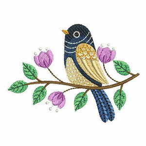 Spring Birds Machine Embroidery Designs Pack Instant Download 4x4 5x5 ...