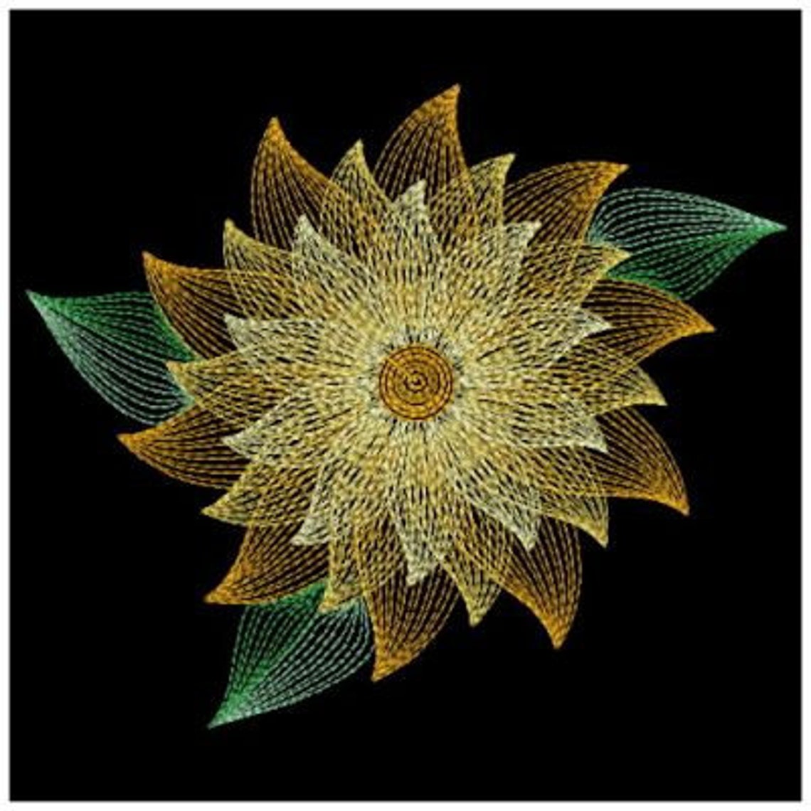 Rippled Blooming Garden Machine Embroidery Designs Pack | Etsy