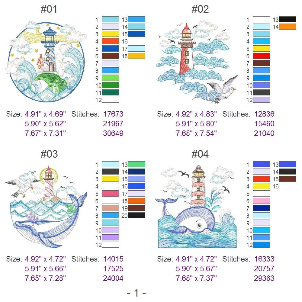 Maritime Machine Embroidery Designs Pack Instant Download 5x5 6x6 8x8 ...