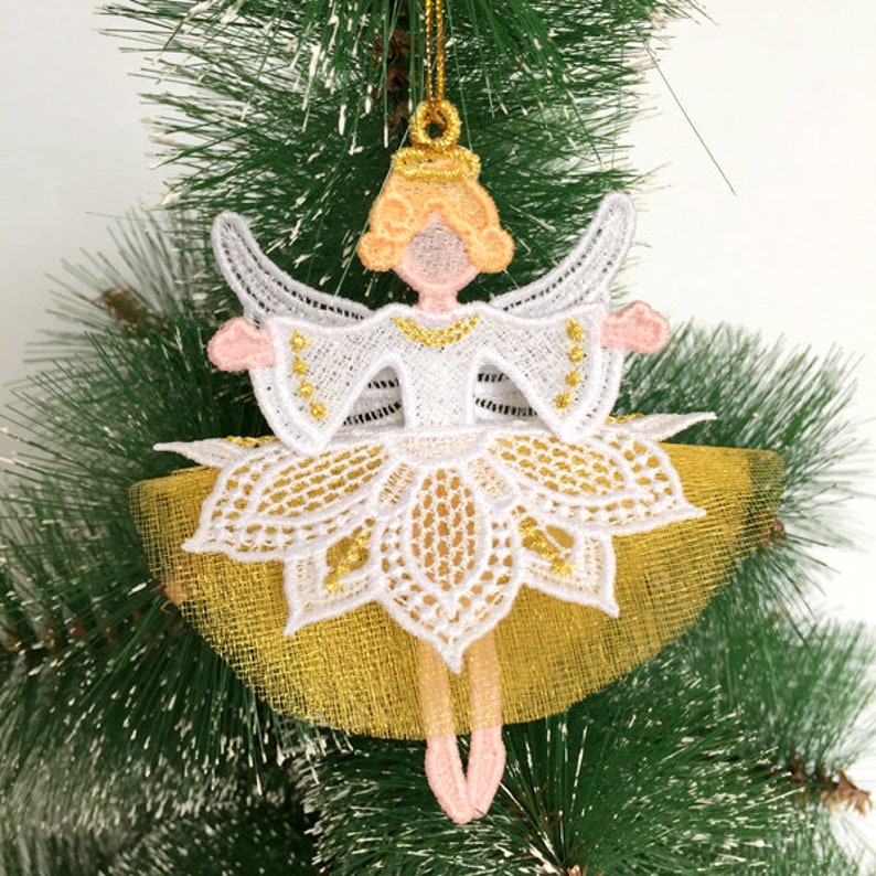 3D FSL Angels Free Standing Lace Machine Embroidery Designs - Etsy