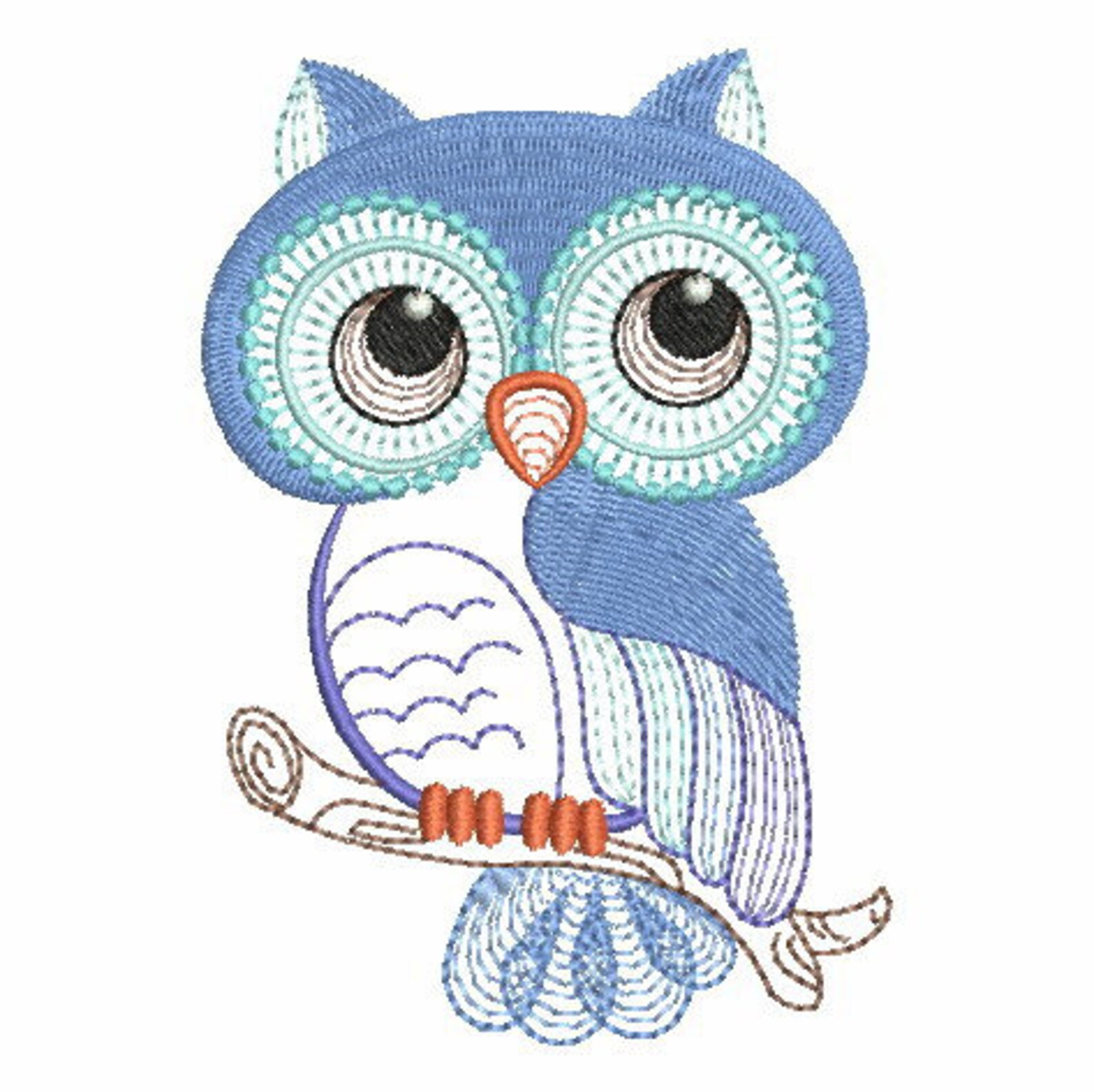 Cute Owls Bird Hoot Machine Embroidery Designs Pack Instant - Etsy