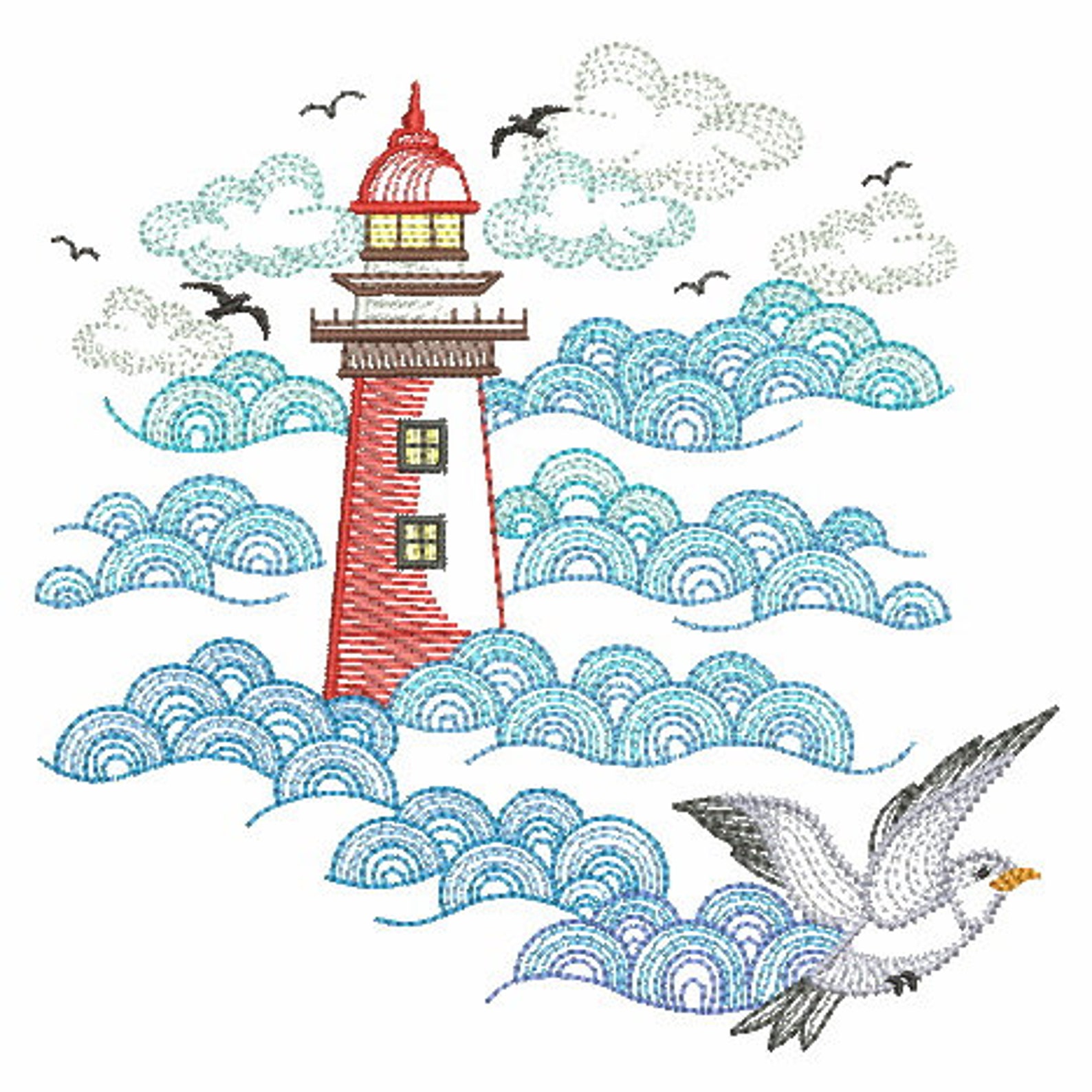 Maritime Machine Embroidery Designs Pack Instant Download 5x5 6x6 8x8 ...