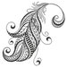Blackwork Feathers Machine Embroidery Designs Pack Instant Download 4x4 5x5 6x6 Hoop 6 Designs ...