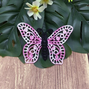 FSL Variegated Butterfly Free Standing Lace Ornament Machine Embroidery ...