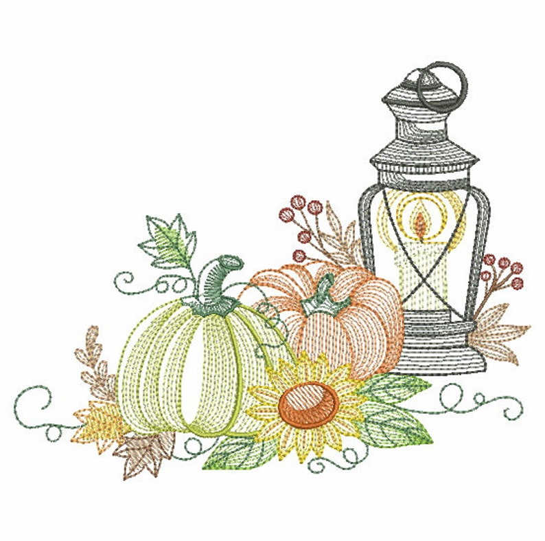 Autumn the Beautiful Machine Embroidery Designs Pack Instant Download ...