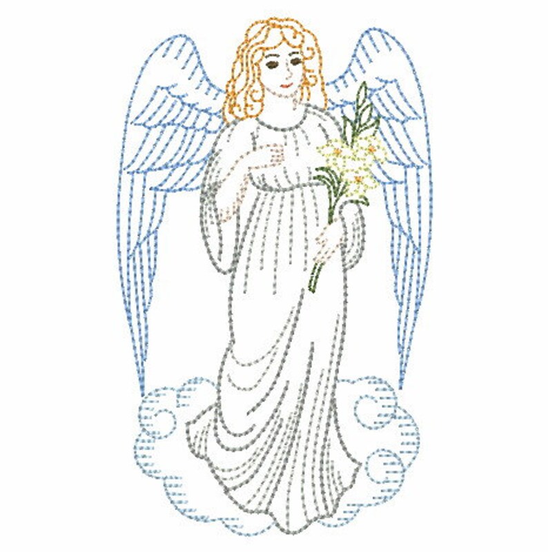 Vintage Angels Machine Embroidery Designs Pack Instant - Etsy
