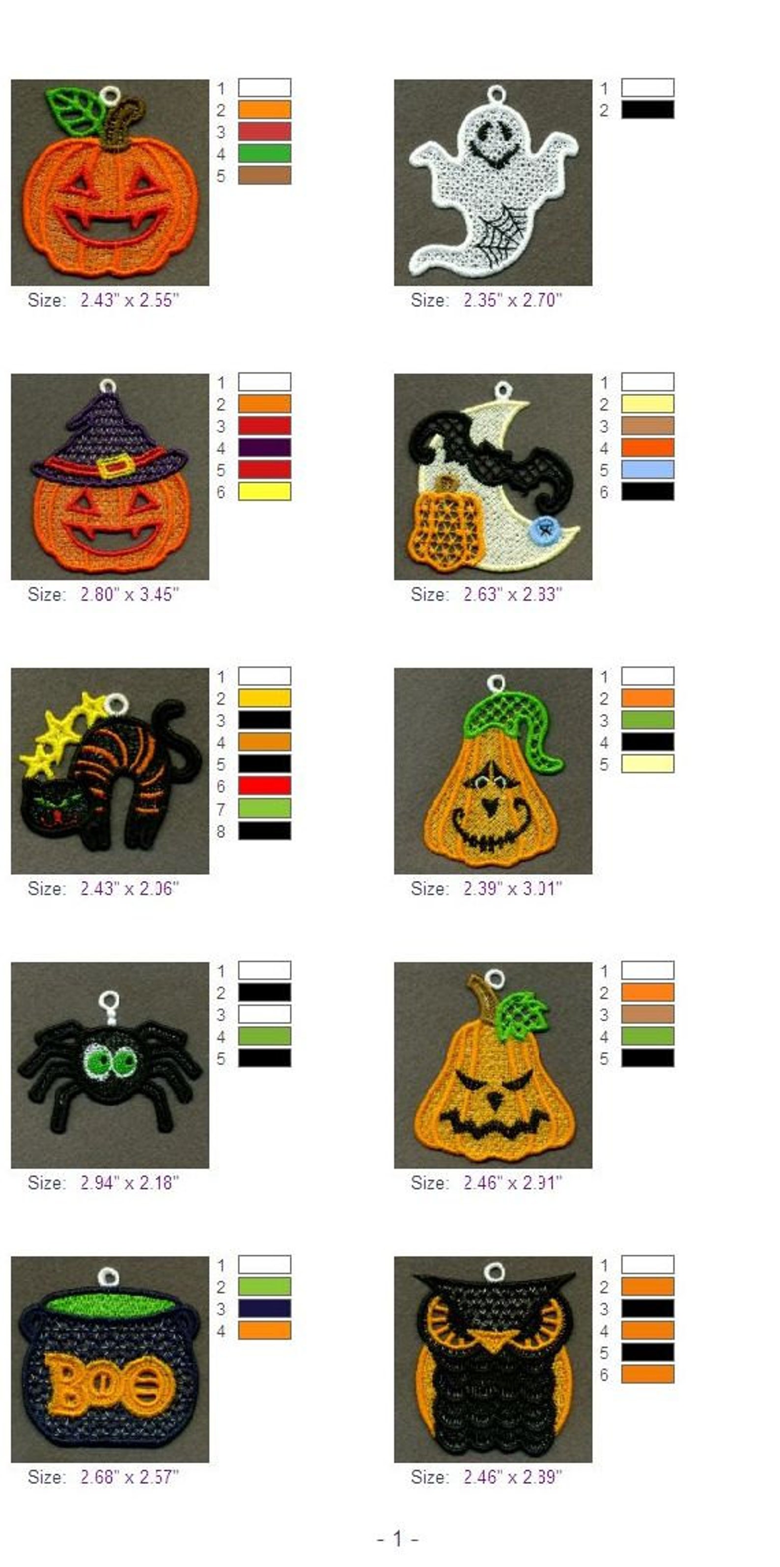 FSL Halloween Collections Free Standing Lace Holiday Ornament | Etsy