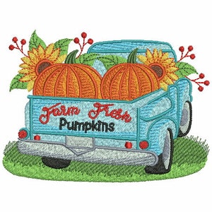 Happy Fall Machine Embroidery Designs Instant Download 4x4 5x5 Hoop 10 ...