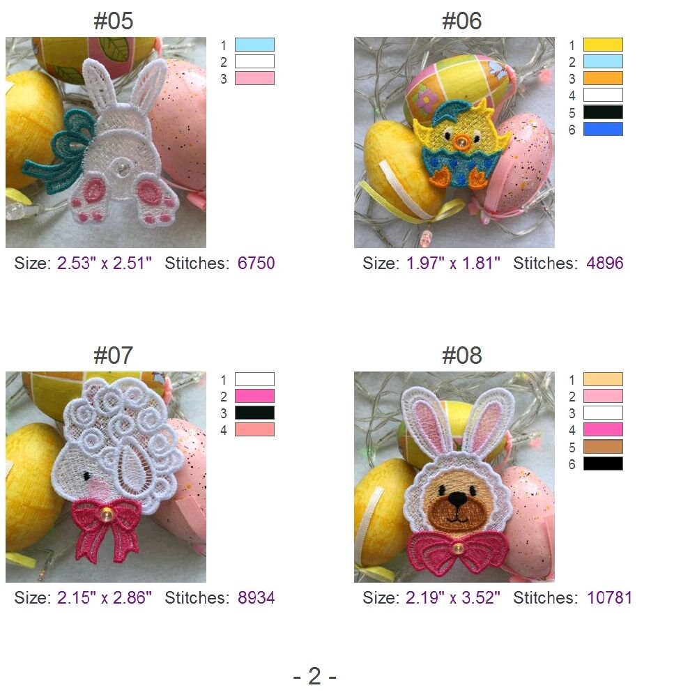 FSL Easter Free Standing Lace Machine Embroidery Designs Instant ...