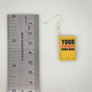 Custom Mini Book Earrings for Literature Fans (pair) by David Asch Art ...