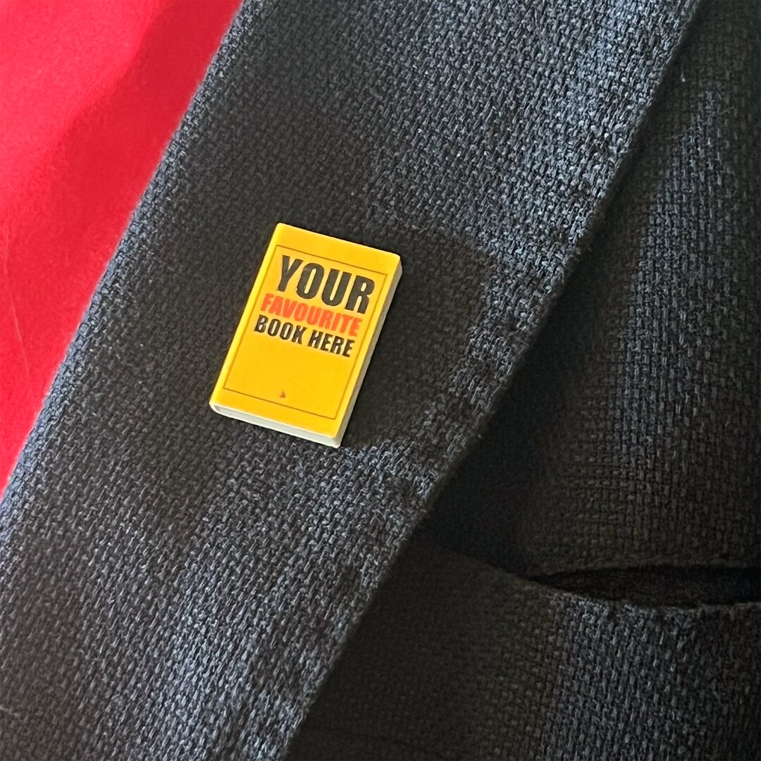 Custom Book Lapel Badge - a Personalised Keepsake for Authors and ...