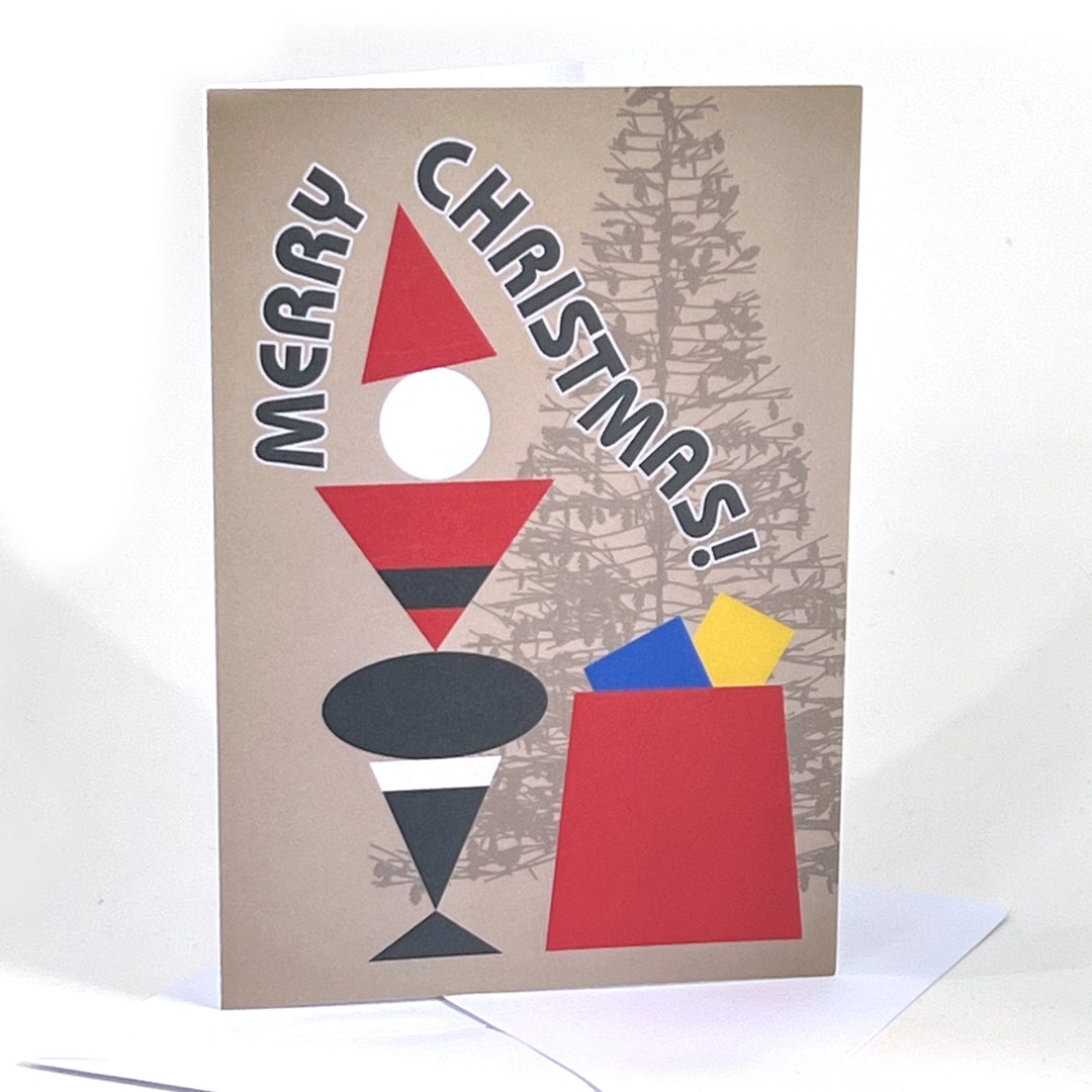 Bauhaus Triadic Ballet Inspired Christmas Cards Pack of 5, A6 for Mid ...