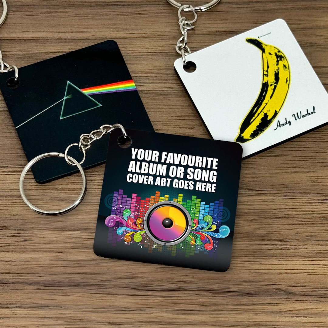 Personalised Album Cover Keychain for Music-loving Friends and Family ...