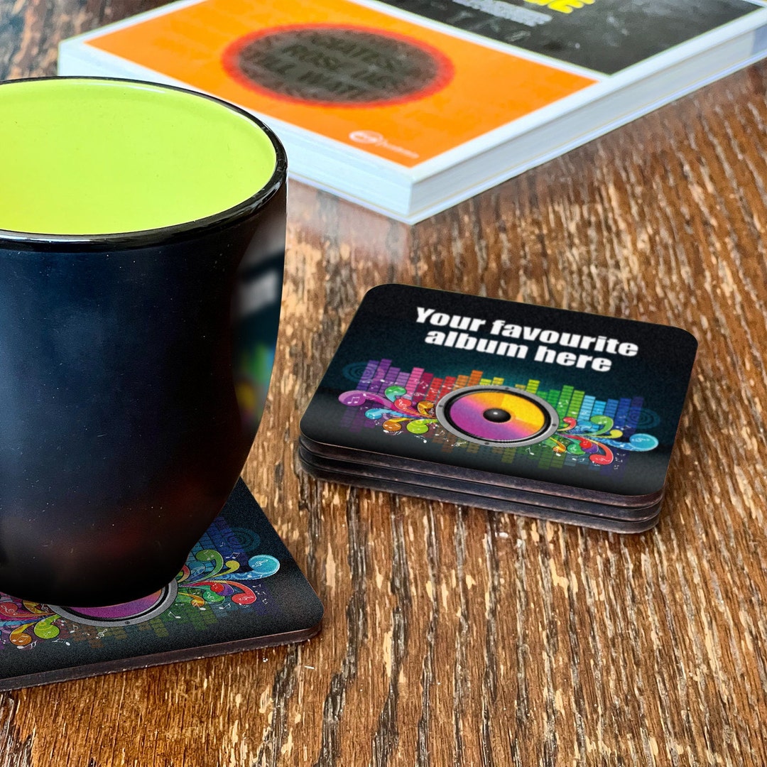Custom Album Cover Drinks Coasters. Perfect for a Music Lover and ...