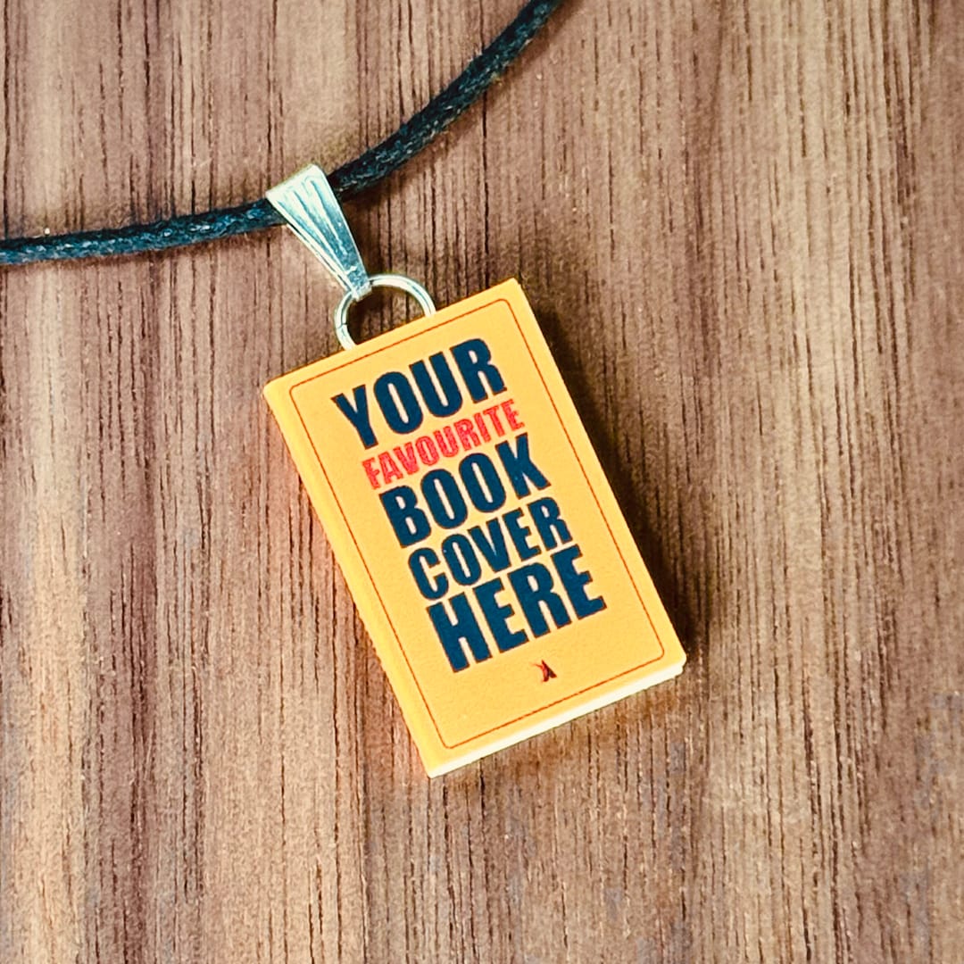 Custom Mini Book Pendant Necklace - a Personalised Bookish Gift for ...