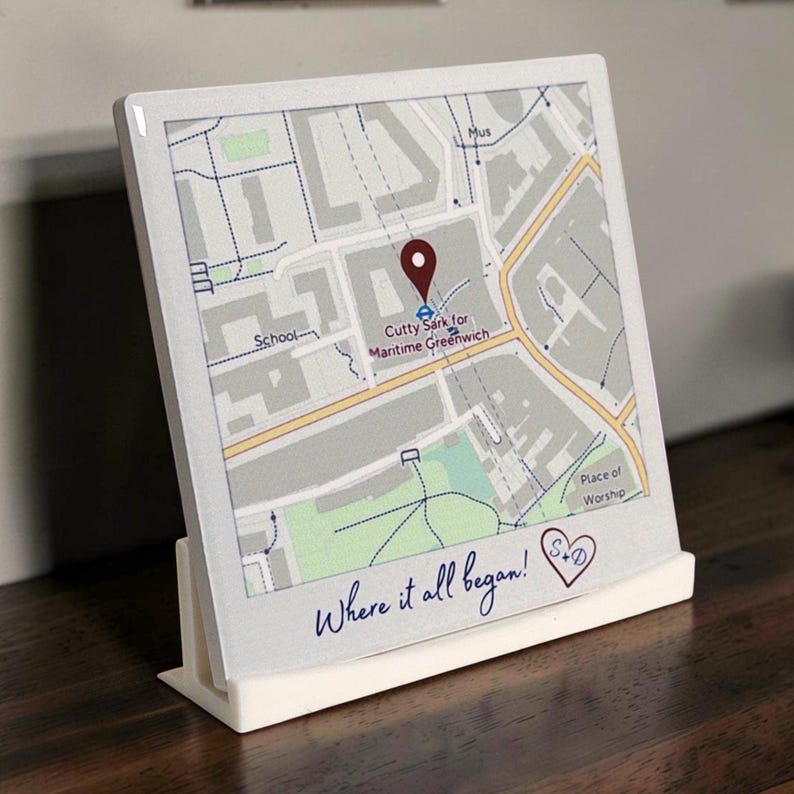 Custom Ceramic Map Tile - a Permanent Reminder of a Memorable Place ...