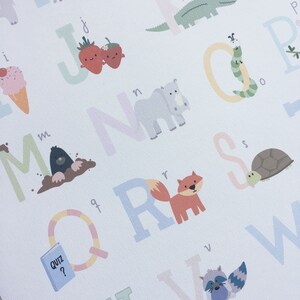 ABC Poster Danish Alphabet / Dansk Alfabet Digital Download - Etsy