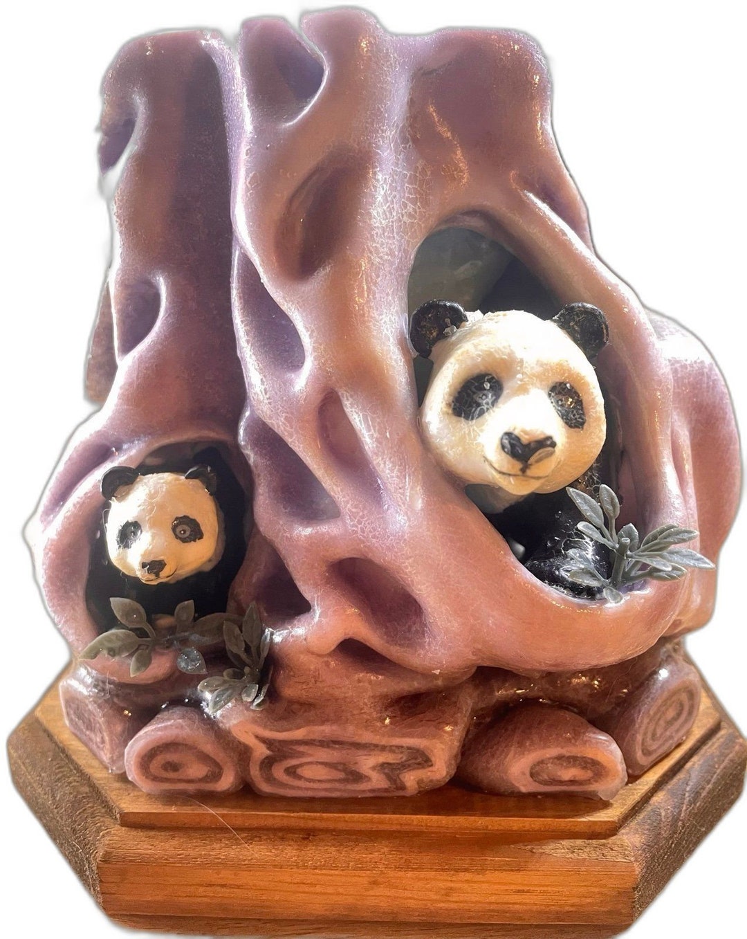 Vintage Wax Panda Sculpture Candle Oddity Wax Figurine - Etsy