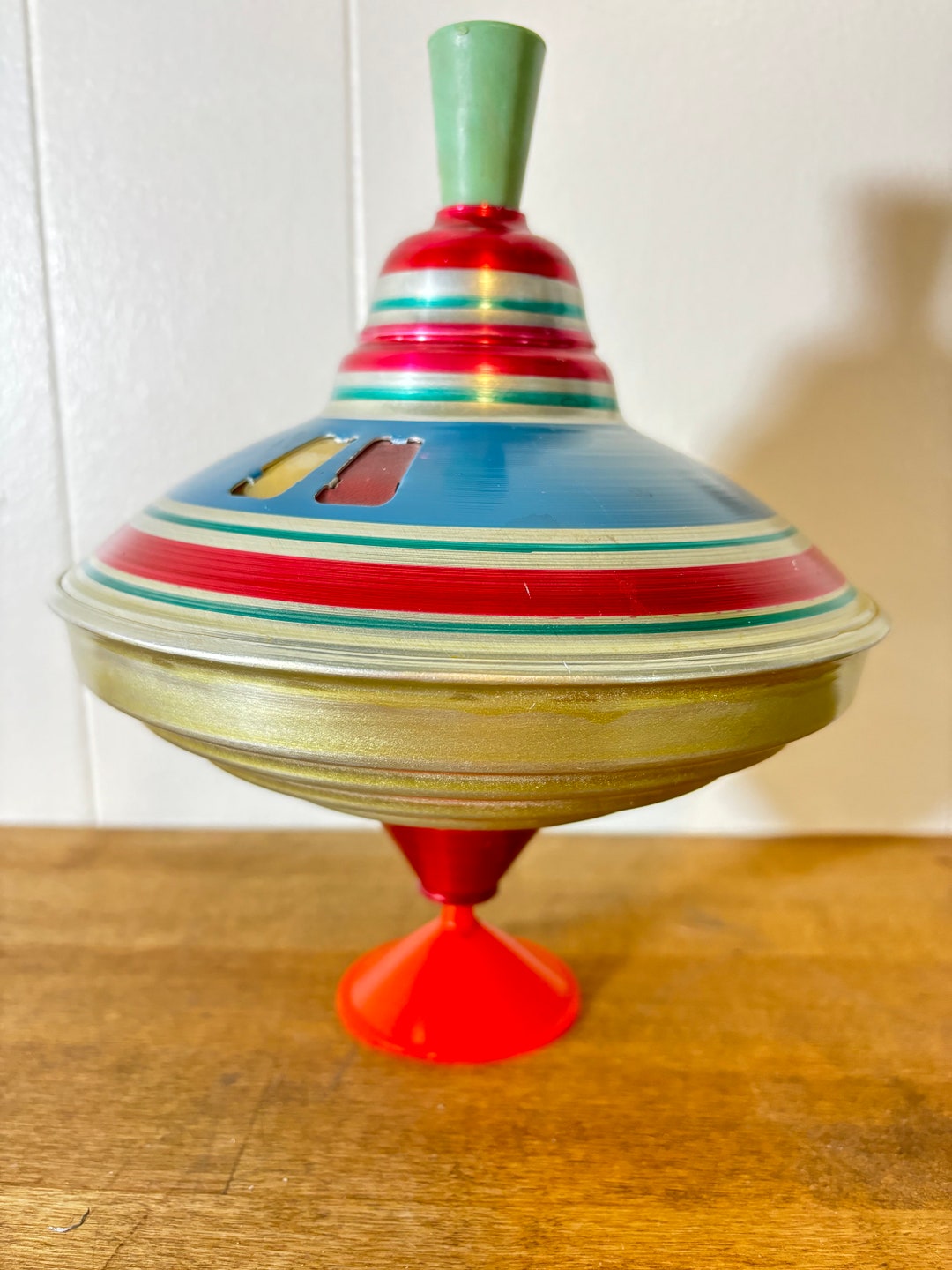 Vintage Whirligig, Old Whirligig, Old Peg-top Toy, Vintage Rotating Toy, Toys From the 70s ...