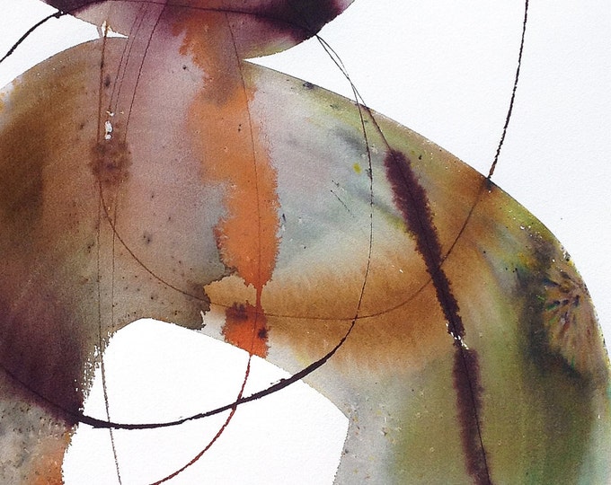 Large Watercolor, Original Abstract Art, Modern Art Contemporary ...