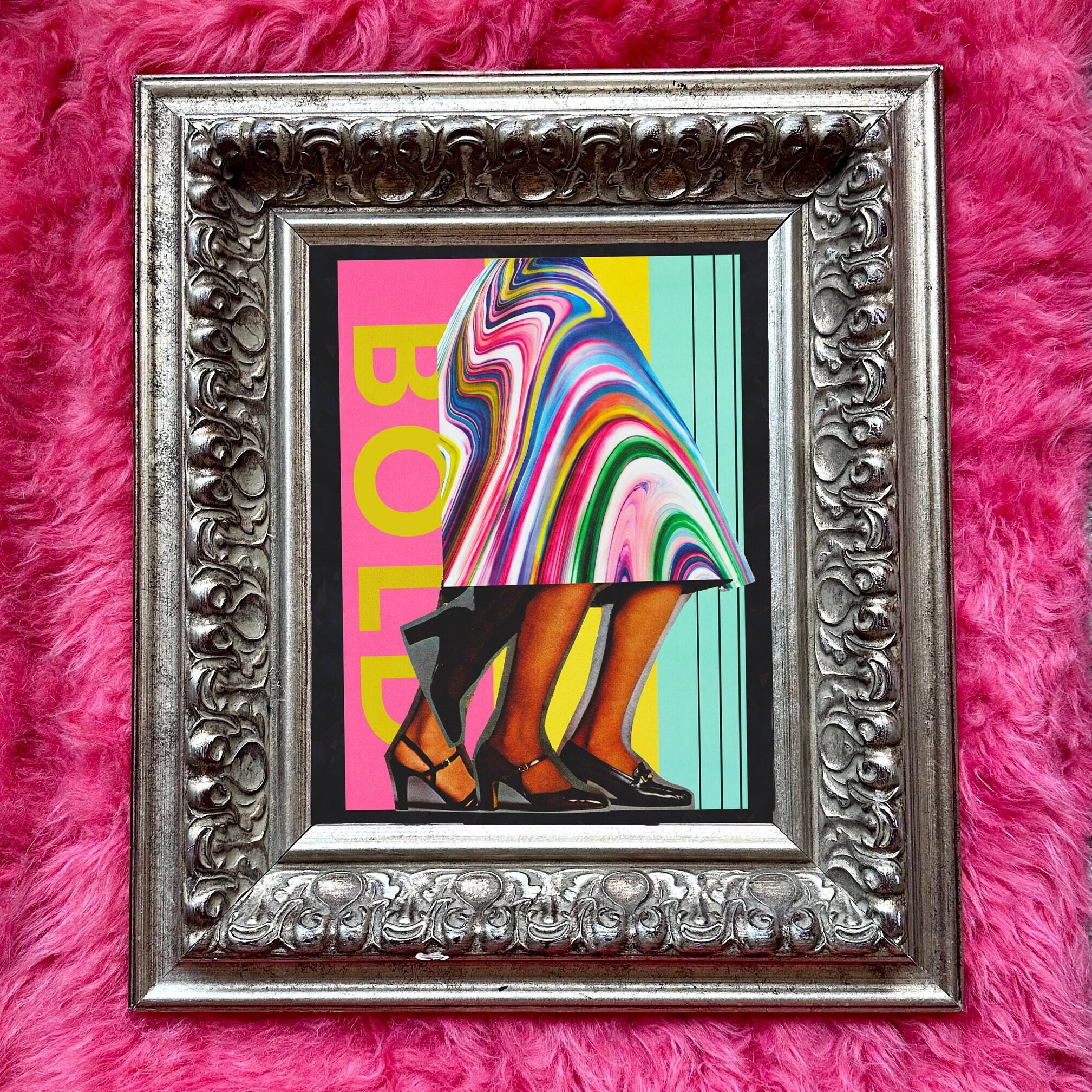Women March on Print, Barbiecore,community Art, Rainbow Coalition ...
