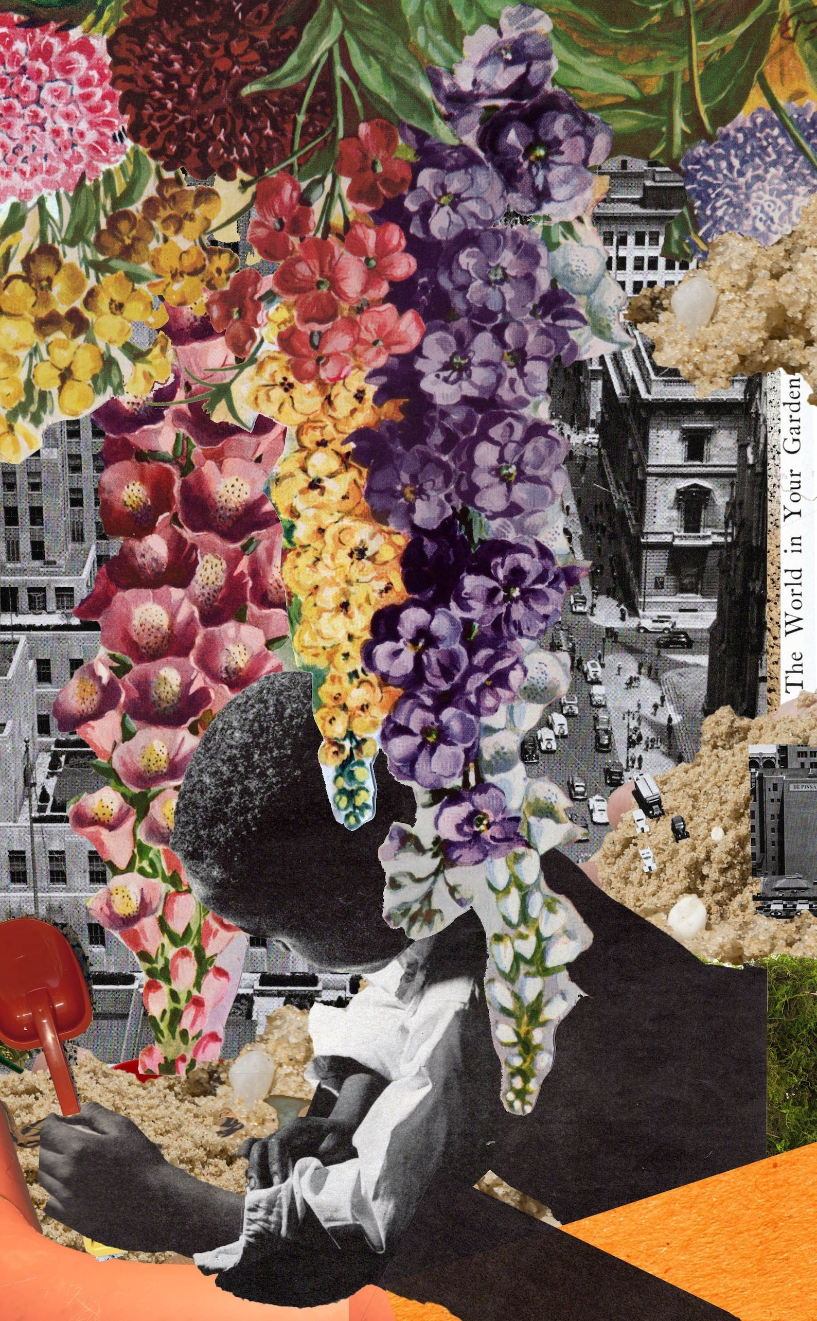 The World is Yours, Nature City Collage, Black Boy Collage Art, Afro ...