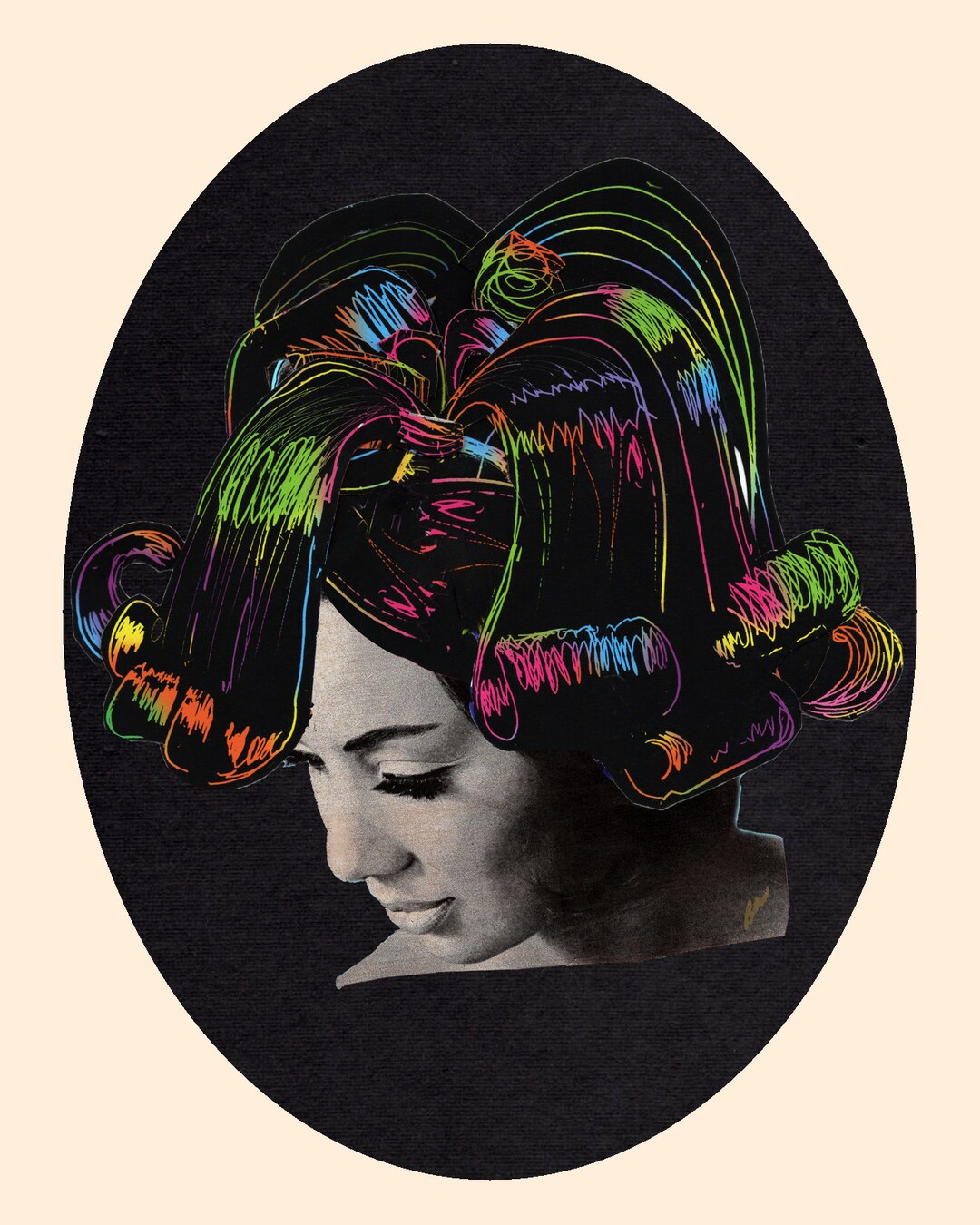 Beauty School Art, Waterfall Ponytail, Hair Artwork, Hairstyle Art ...