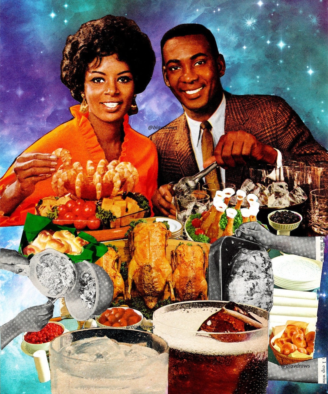 Soul Food, Black Joy Art, Black People Collage, BLACK HERITAGE ART ...