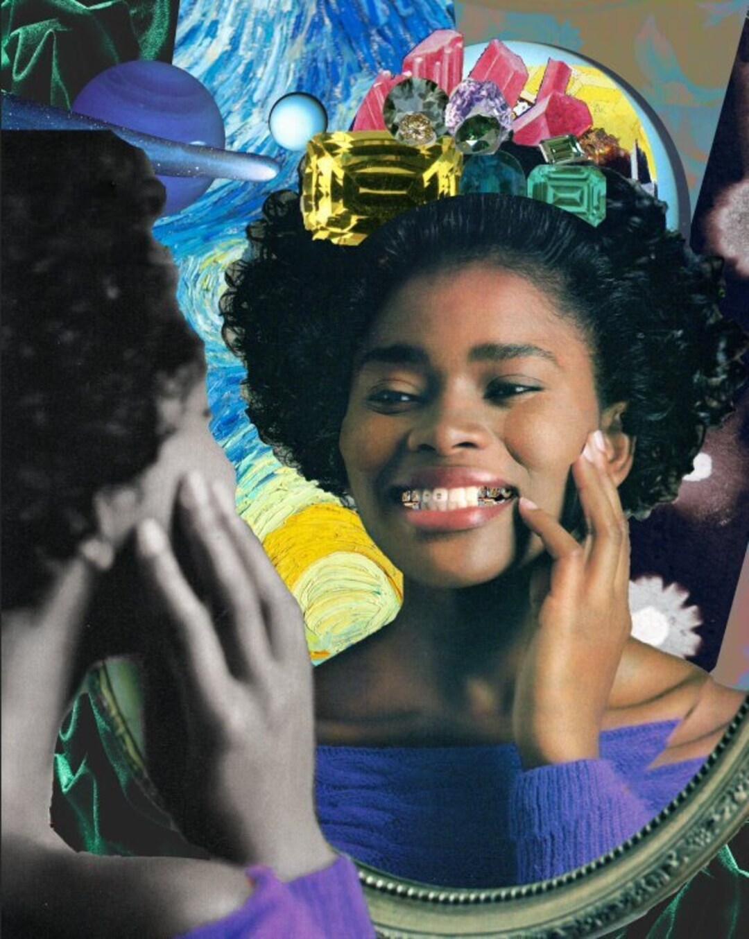 The World is Yours, Tooth Gem Art, Black Joy Art, Safe Space Art ...