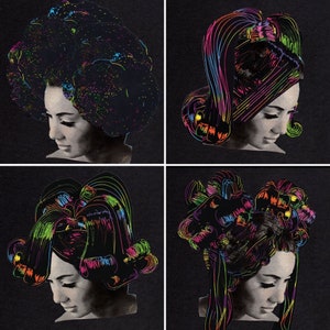 Beauty School Art, Waterfall Ponytail, Hair Artwork, Hairstyle Art ...