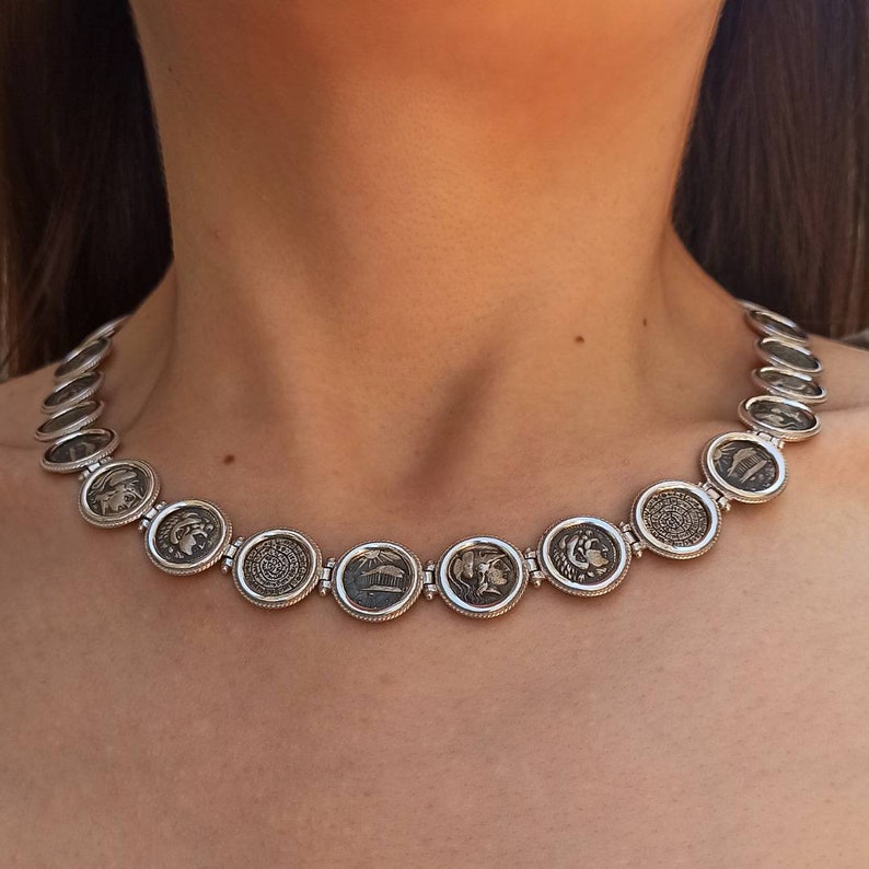 Hand Made Sterling Silver Coin Necklace. - Etsy