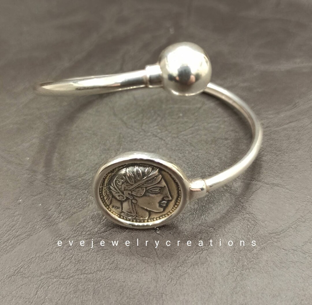 Sterling Silver Flexible Coin Bracelet - Etsy