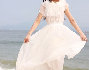 White beach dress | Etsy