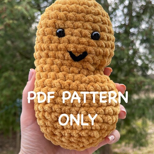 Chicken Nugget Crochet PDF Pattern - Etsy