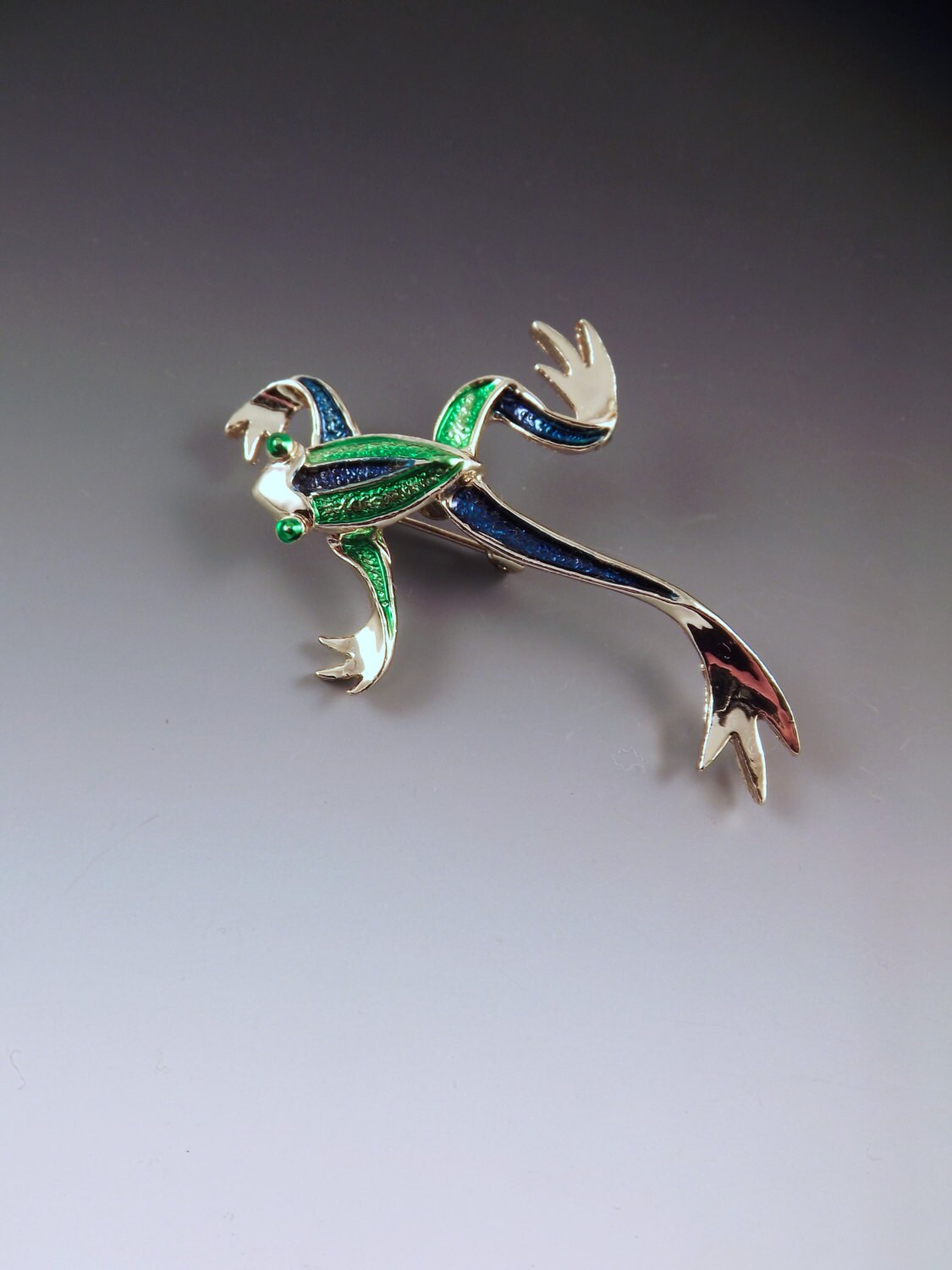Vintage Frog Brooch- Gorgeous Colors- Froggy- Earthy- Nature- Vintage ...
