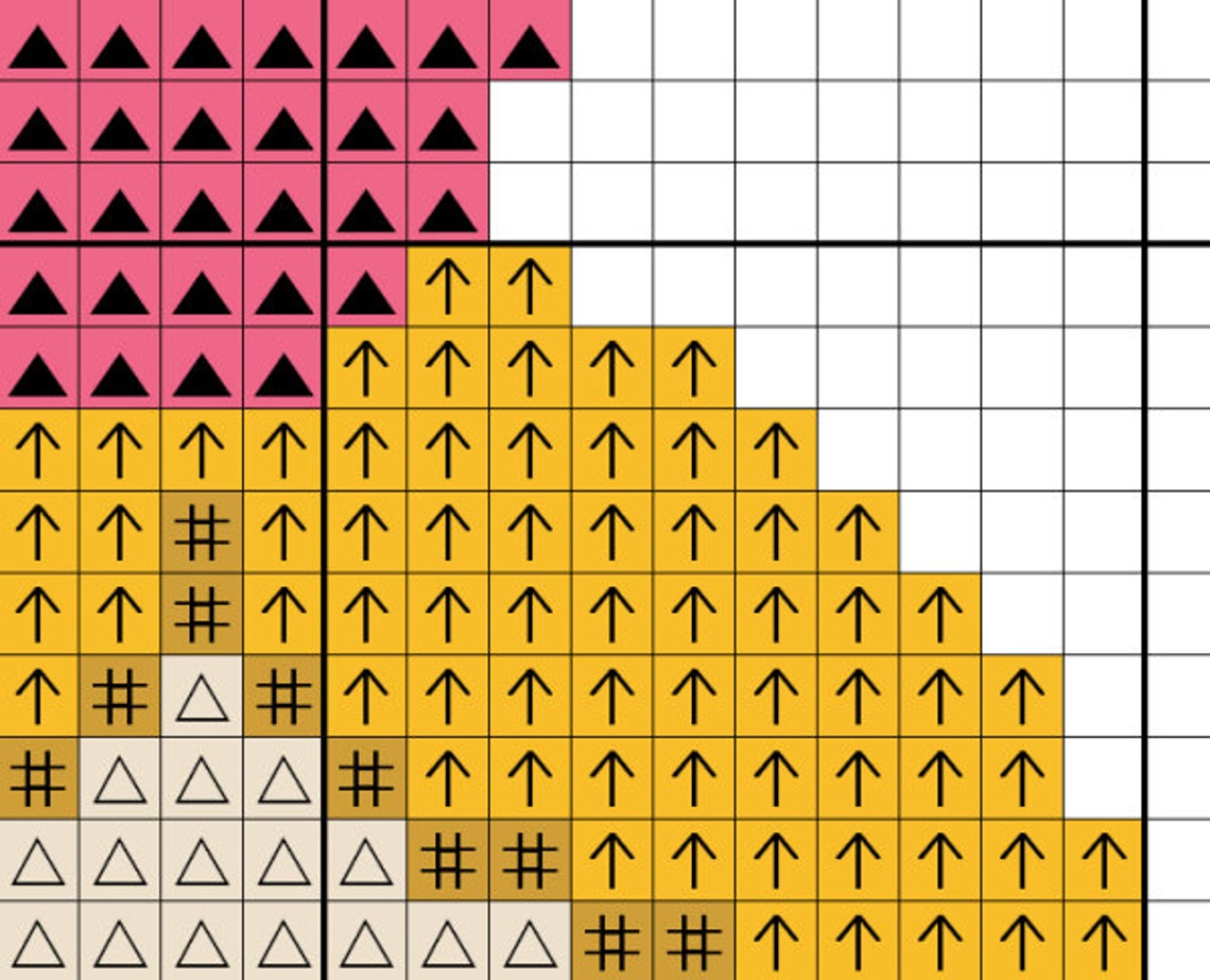 Little Pink Princess With A Crown Counted Cross Stitch Pattern - PDF ...